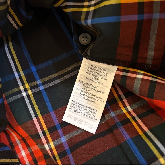 J. Crew | Tops | J Crew Tartan Plaid Curvy Button Down Shirt New | Poshmark
